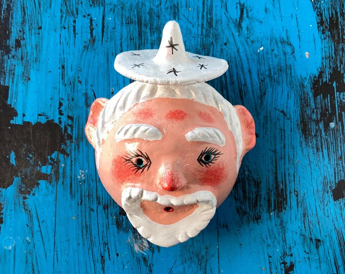 Mexican Coconut Mask Mexican Folk Mask Mexican Folk Art - Etsy