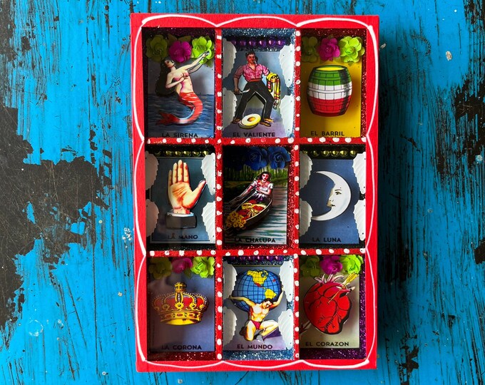 Loteria Nicho Mexican Shadow Box Loteria Art | Etsy