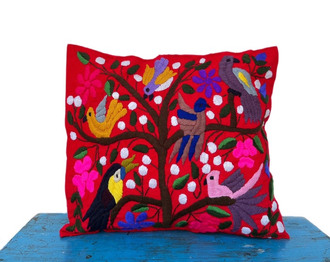 Mexican Pillow, Mexican Embroidered Pillow, Mexican Decor, Mexican Home ...