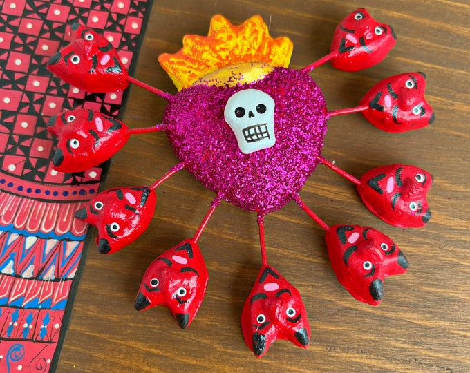 Mexican Devil Art, Mexican Folk Art, Mexican Sacred Wall Art - Etsy