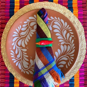 Fiesta Napkin Rings, Mexican Napkin Rings, Mexican Party Decor, Set of ...