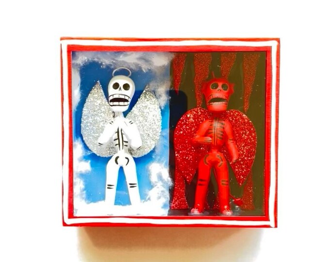 Mexican Shadow Box Mexican Nicho Box Mexican Folk Art Day | Etsy