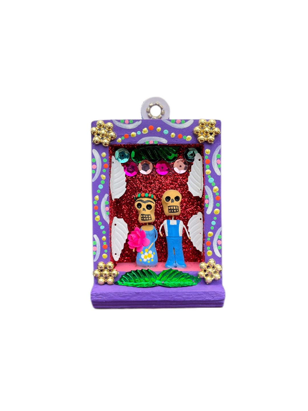 Mexican Nicho, Mexican Folk Art, Mexican Shadow Box, Mexican Figurines ...