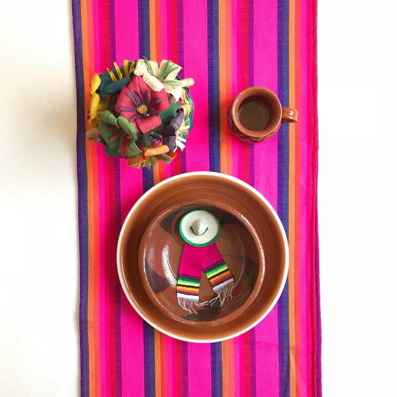 Mexican table runner mexican tablecloth fiesta decorations | Etsy