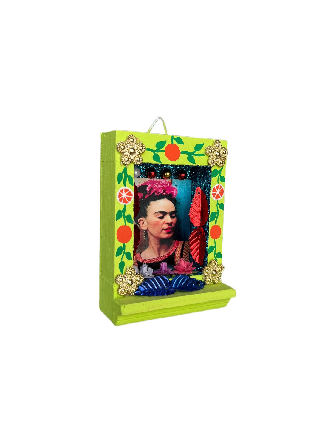 Frida Kahlo Mexican Nicho, Hand-painted Wood Shadow Box - Etsy