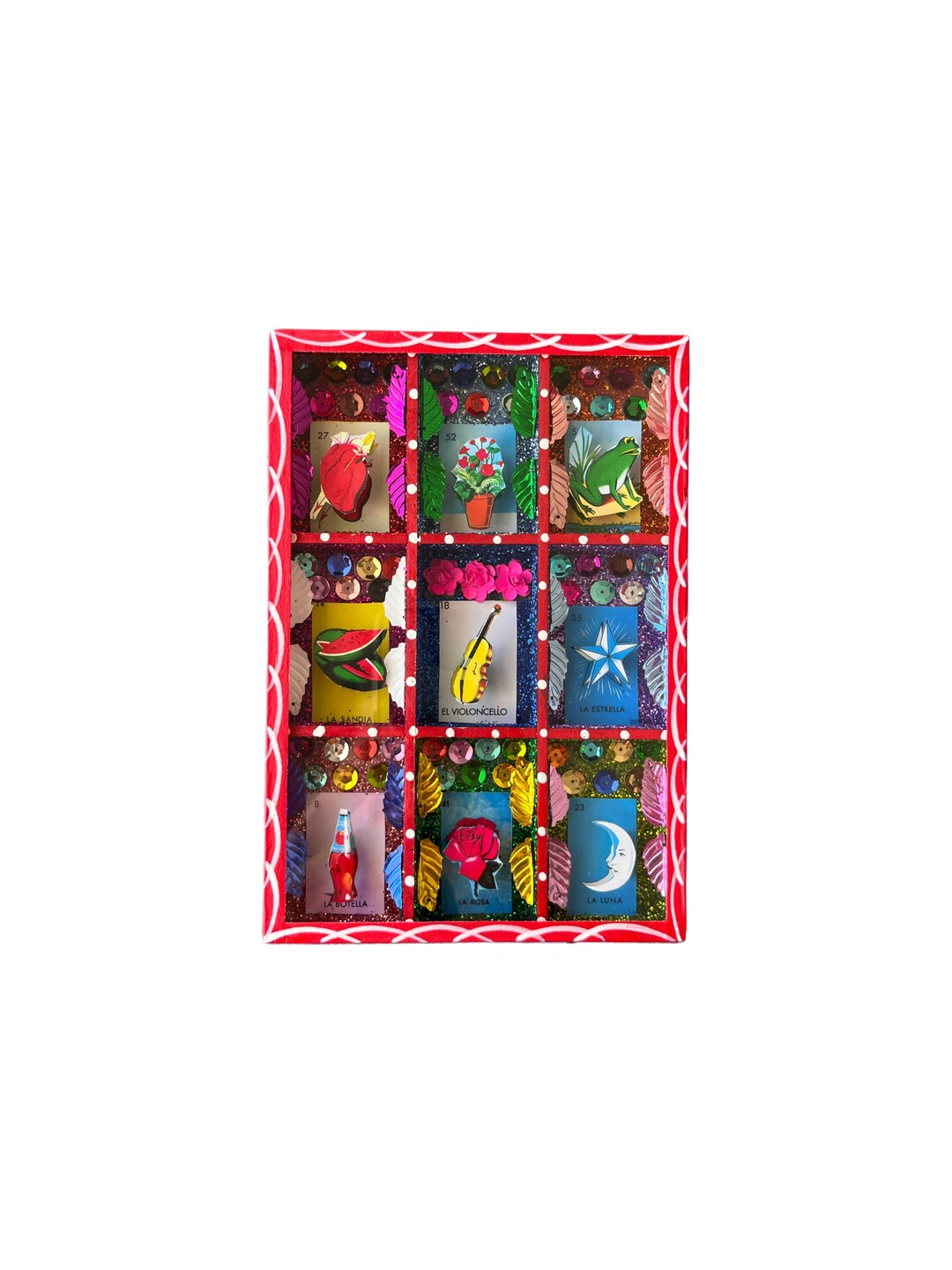 Loteria Shadow Box, Mexican Shadow Box, Mexican Folk Art - Etsy
