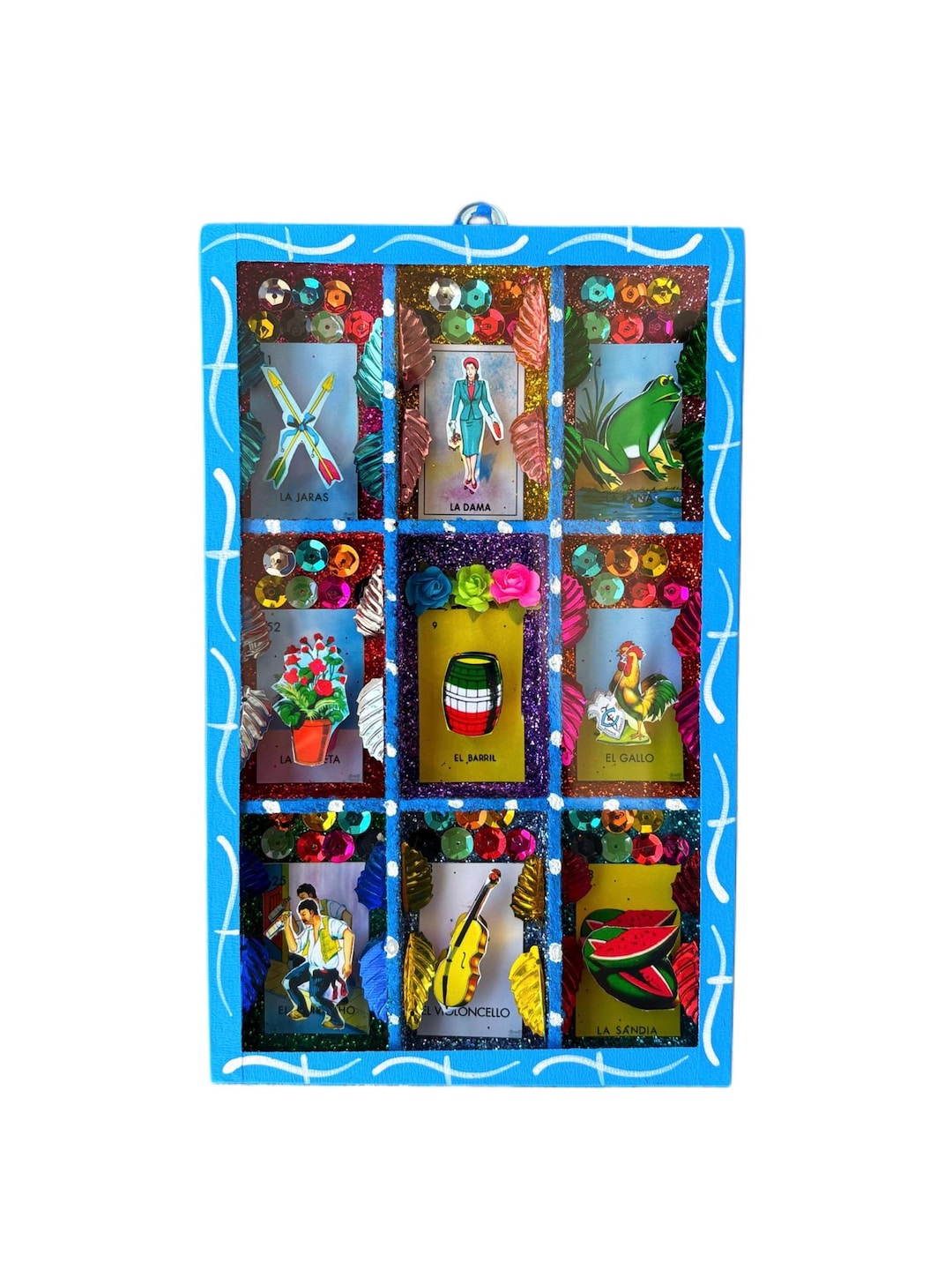 Loteria Shadow Box, Mexican Folk Art Wall Decor, Diorama - Etsy