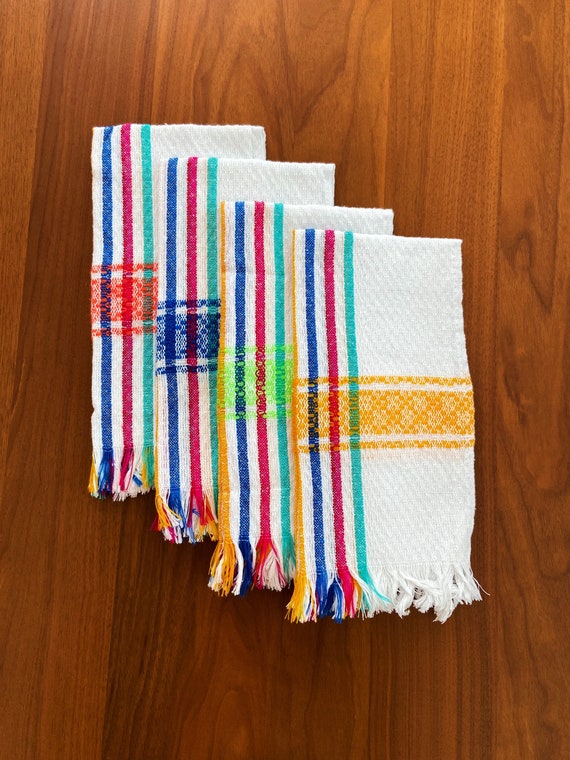 Mexican napkins Mexican dish towel Mexican napkin cloth set | Etsy