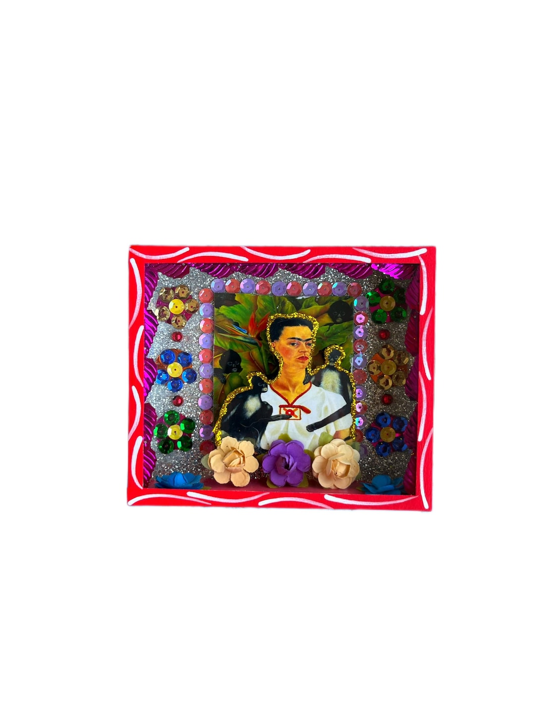 Frida Nicho Shadow Box, Frida Mexican Nicho, Mexican Shadow Box ...