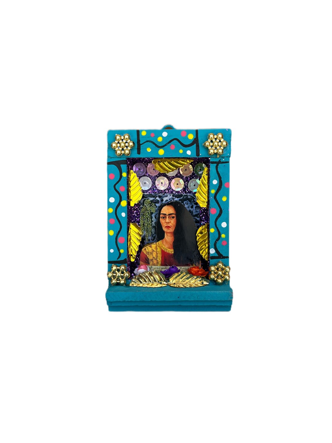 Frida Wood Nicho Box Mexican Shadow Box Mexican Folk Art - Etsy