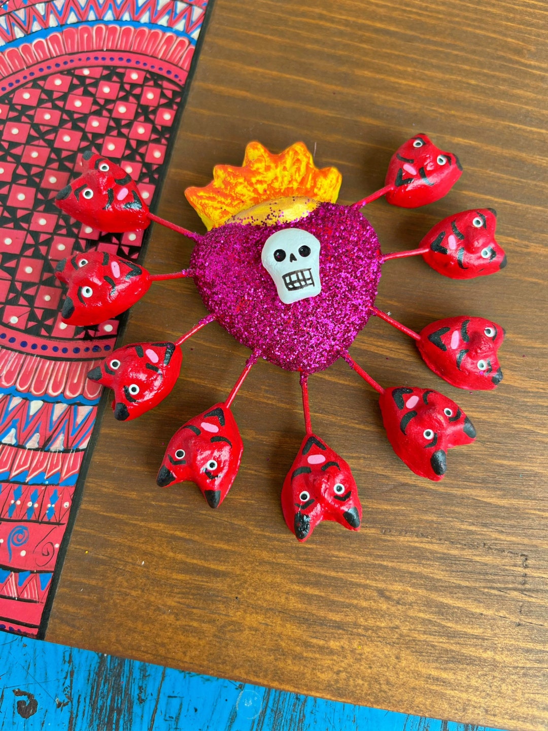 Mexican Devil Art Mexican Folk Art Mexican Sacred Wall Art - Etsy