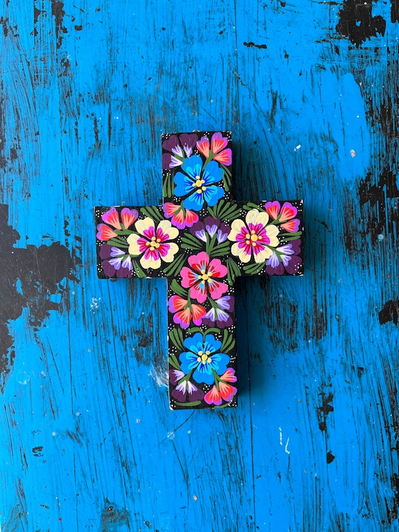 Mexican Cross Mexican Religious Art Mexican Wall Decor - Etsy