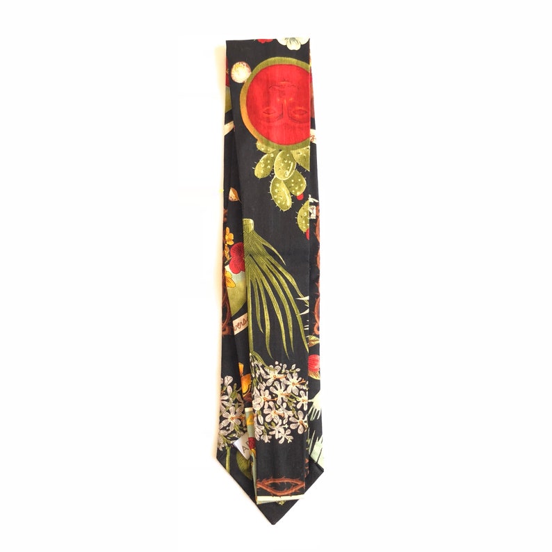 Mexican Wedding Tie, Frida Kahlo Cotton Necktie - Etsy