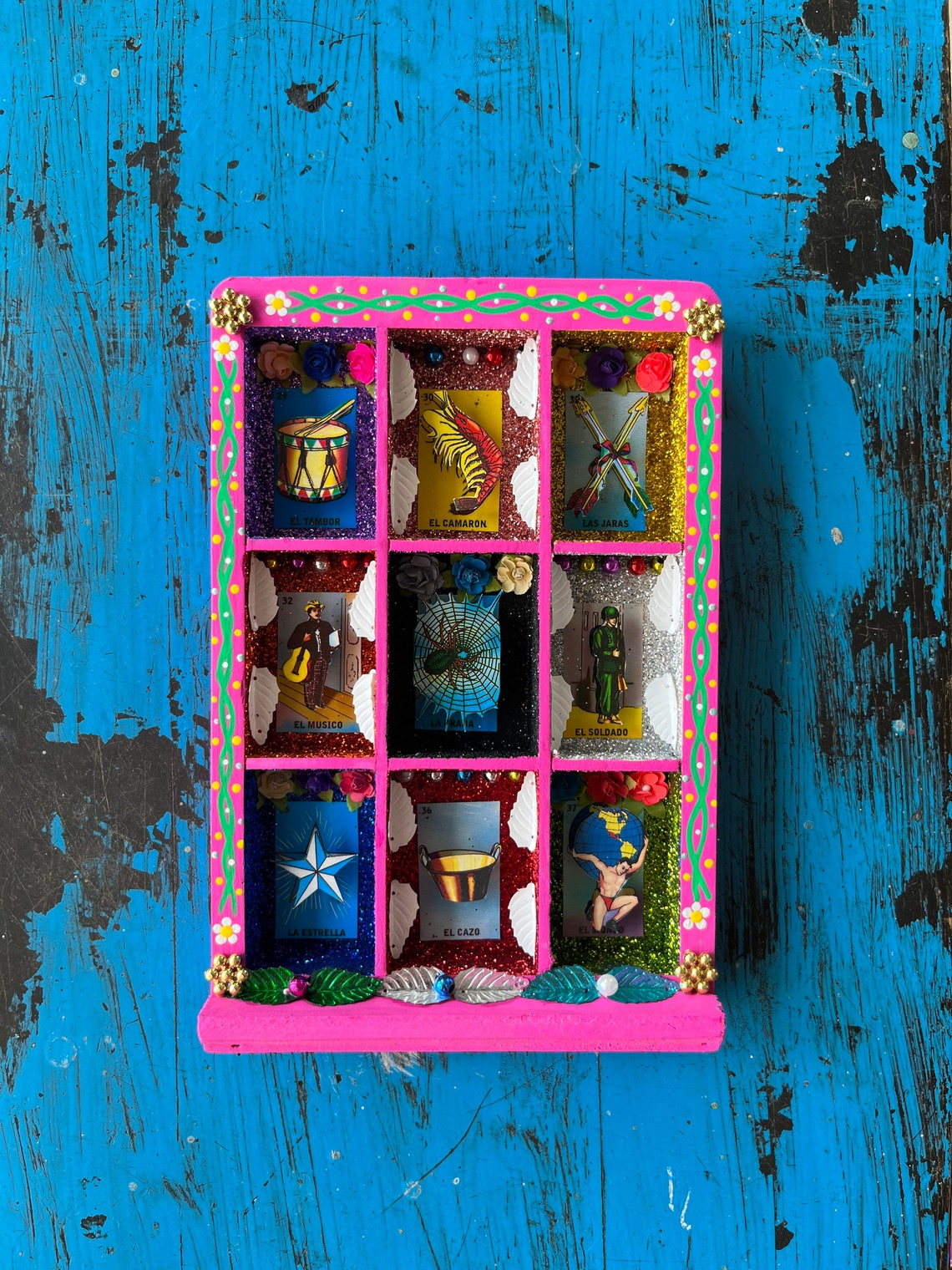 Loteria Nicho Mexican Shadow Box Loteria Art Mexican Folk | Etsy
