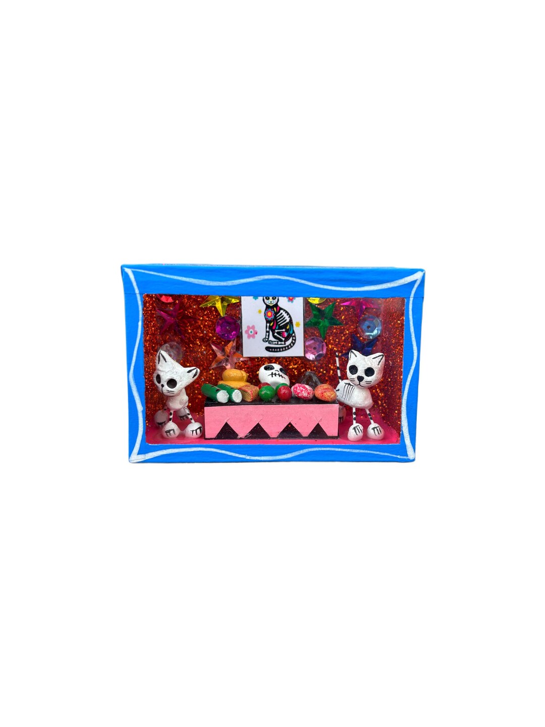 Mexican Shadow Box, Mini Ofrenda, Mexican Folk Art, Day of the Dead Art ...
