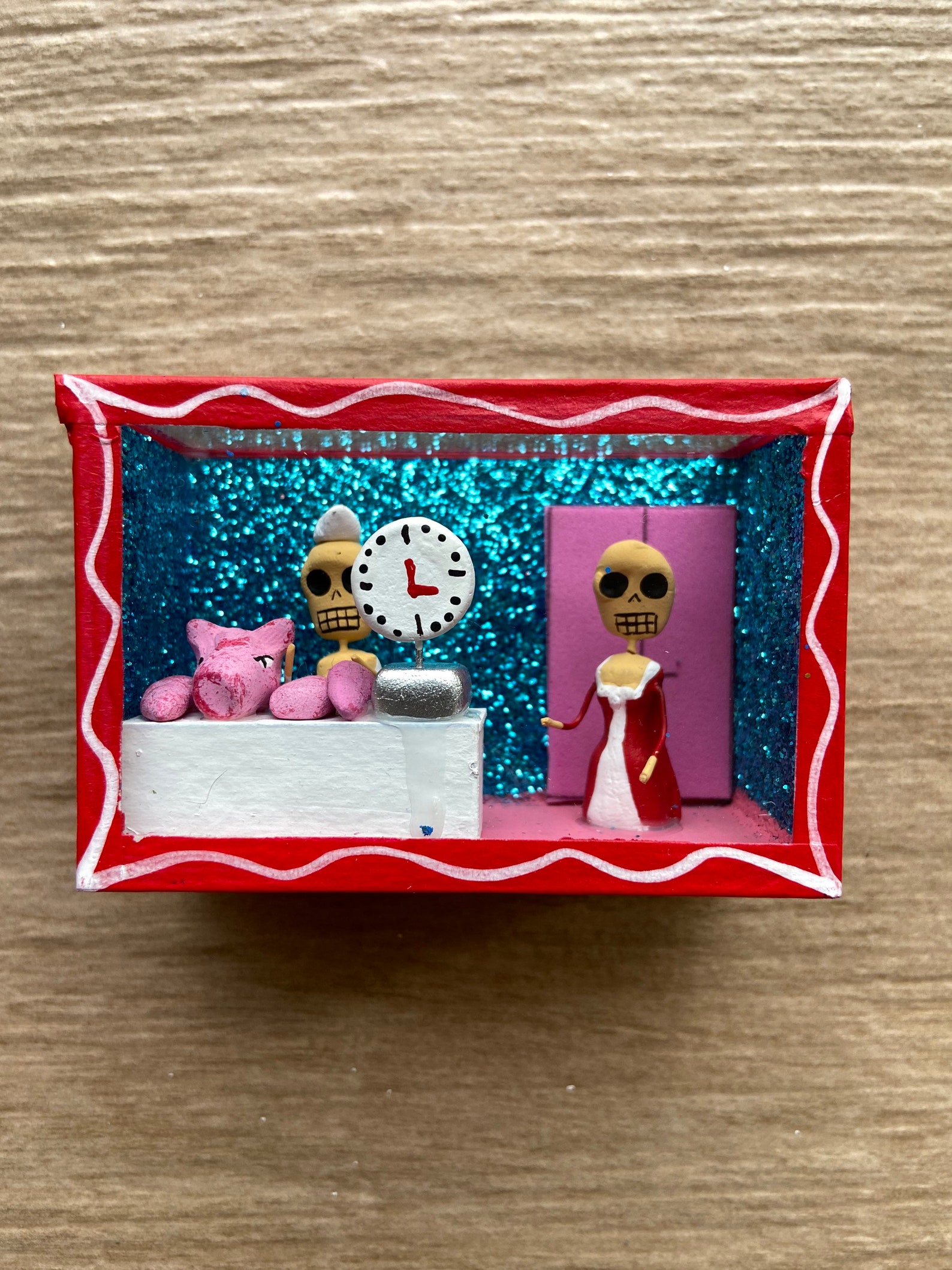 Mexican altar shadow box Mexican shadow box Mexican folk | Etsy