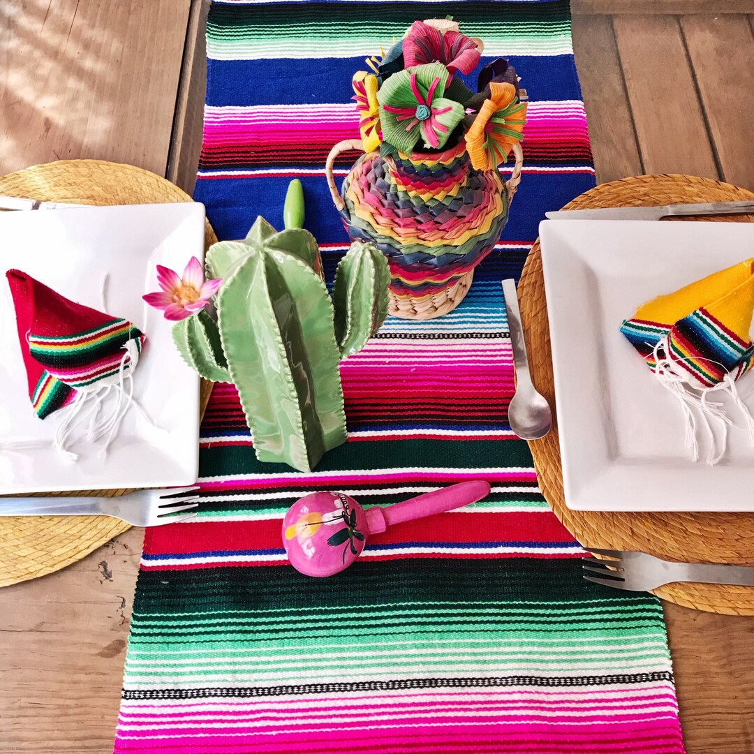 Serape Table Runner, Mexican Table Runner, Fiesta Table Runner - Etsy