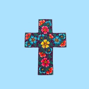 Mexican Wood Cross Mexican Religious Art Mexican Wall Decor - Etsy