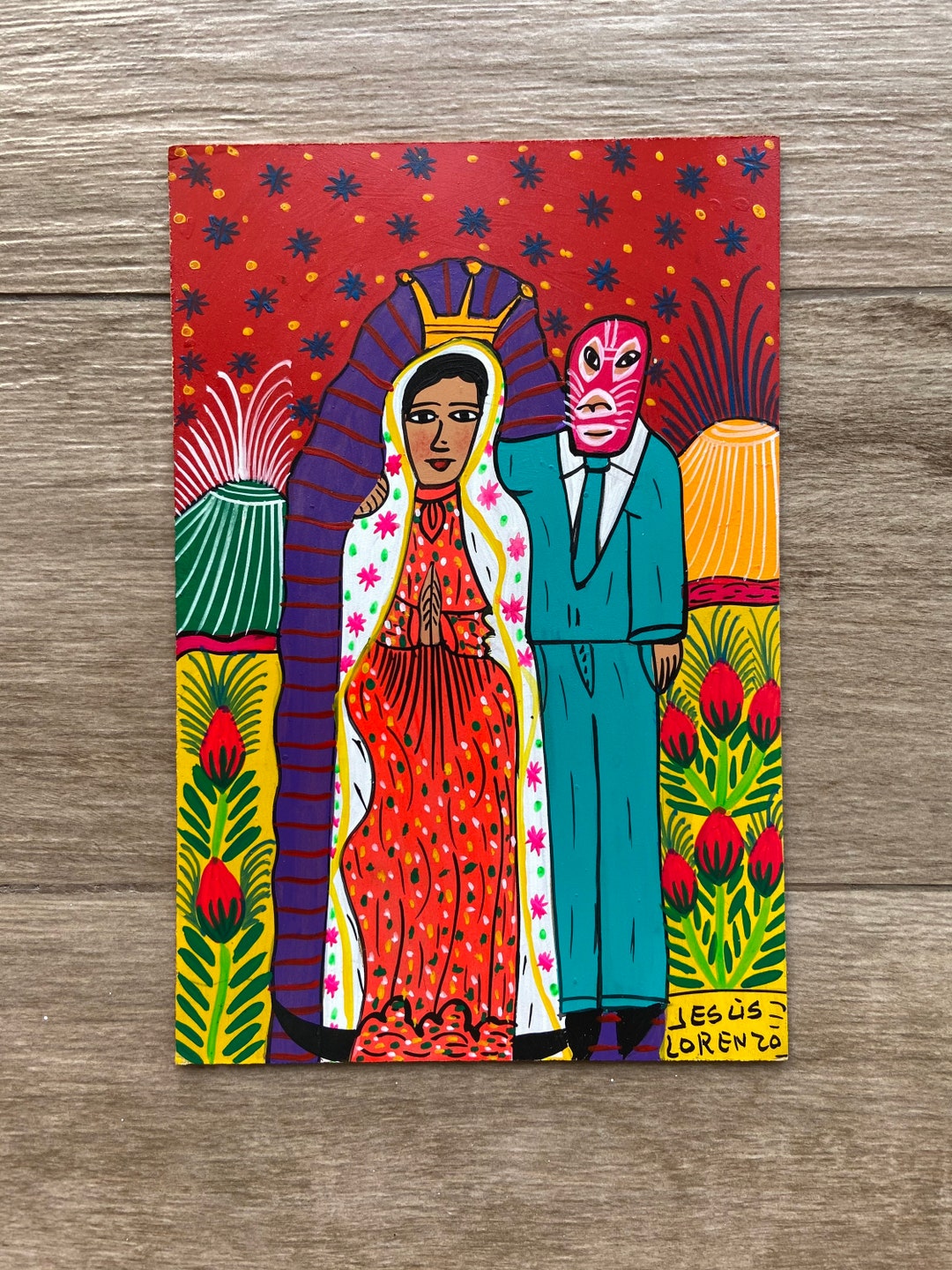 Mexican Retablo Mexican Wall Decor Ex Voto Mexican Folk - Etsy
