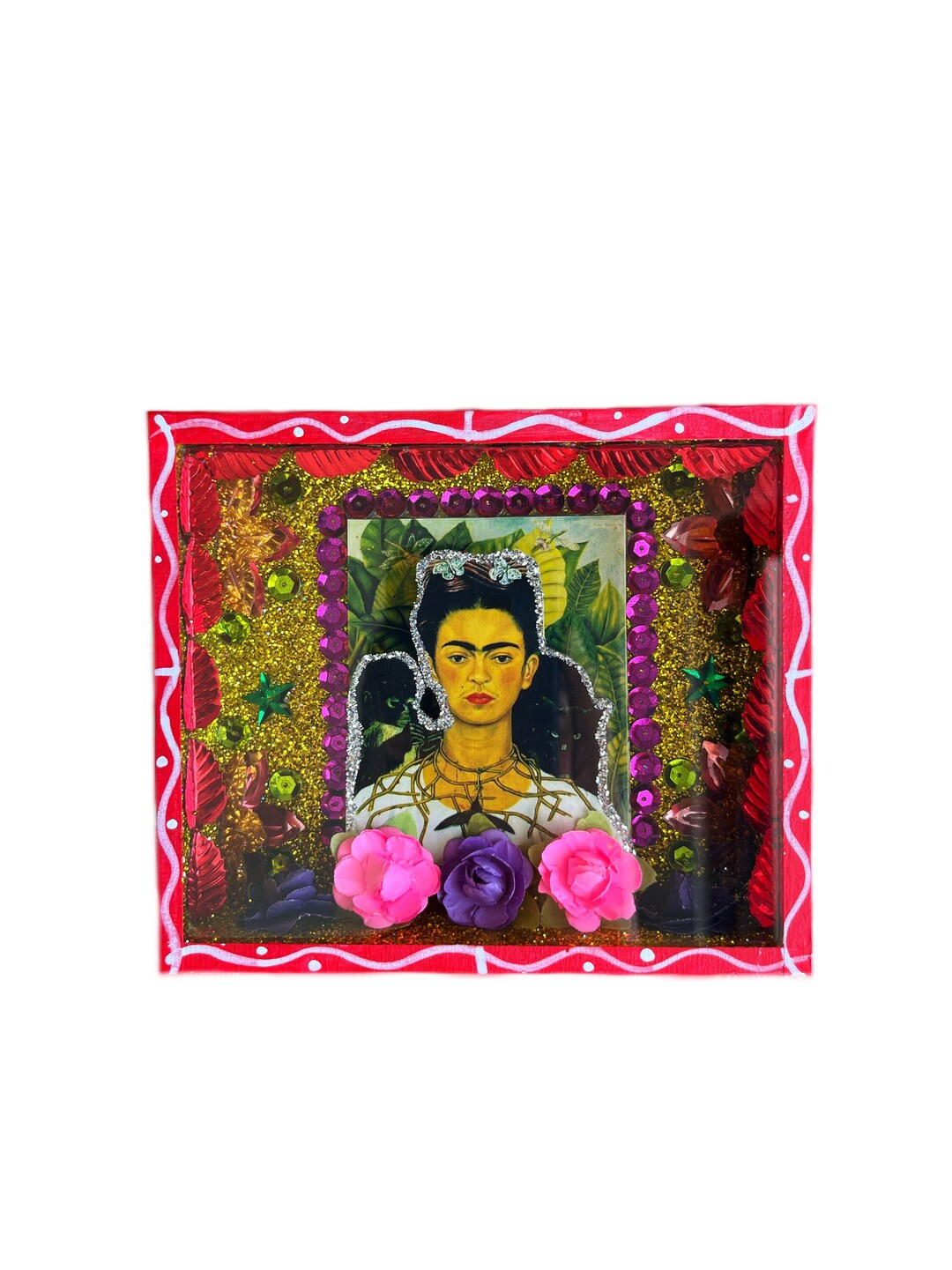 Frida Nicho Shadow Box, Frida Mexican Nicho, Mexican Shadow Box ...
