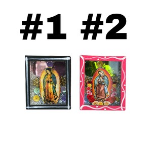 Lady of Guadalupe Magnets, Mexican Magnet, Mexican Shadow Box Magnet ...