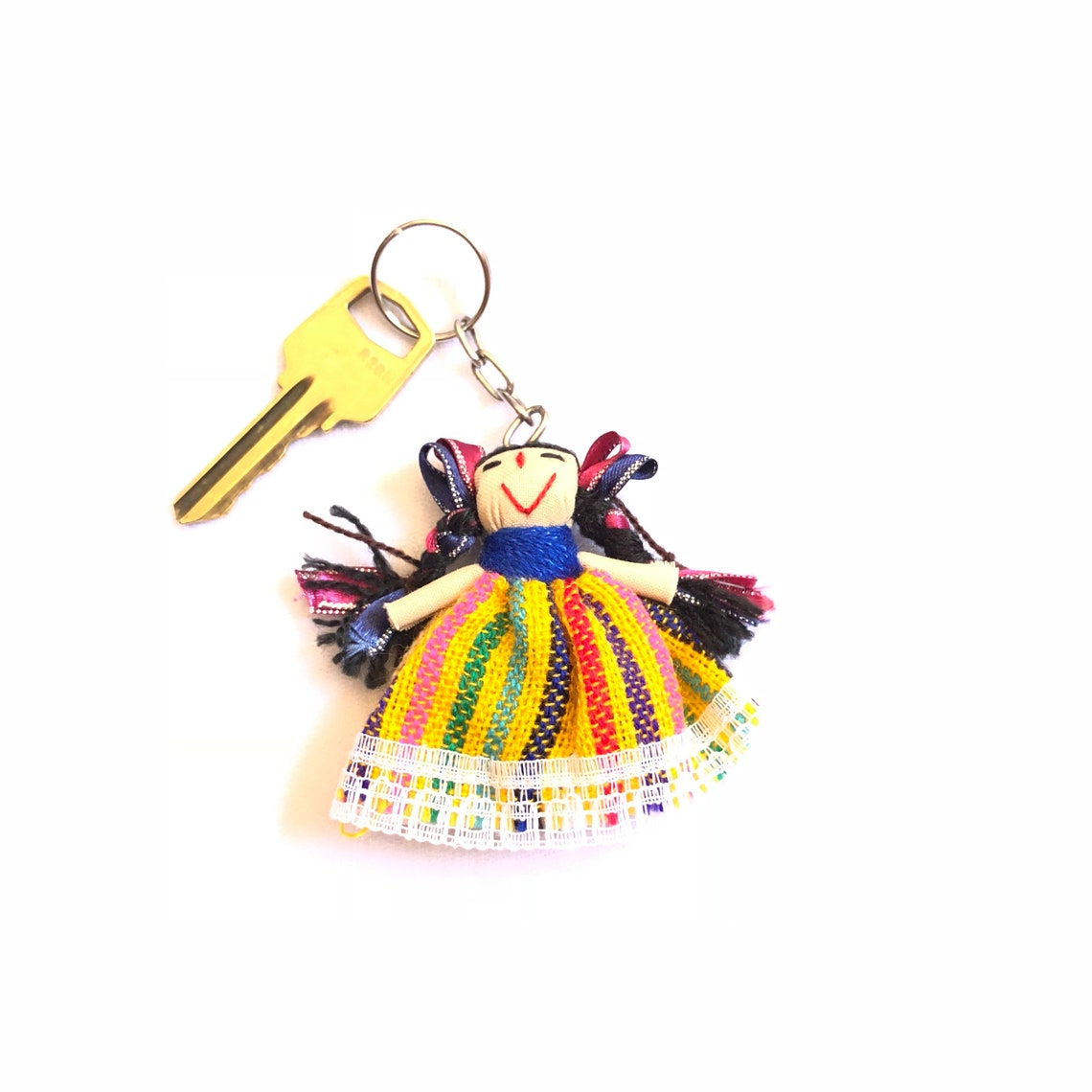 Mexican Doll Keychain Mexican Keychain Mini Doll Maria - Etsy