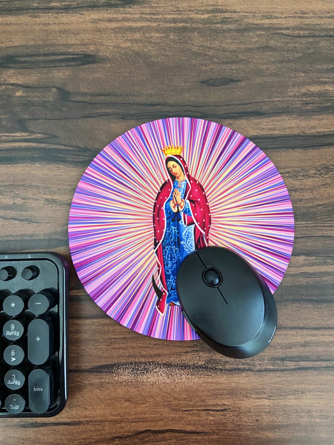 Virgen Guadalupe Mouse Pad, Mexican Mouse Pad, - Etsy