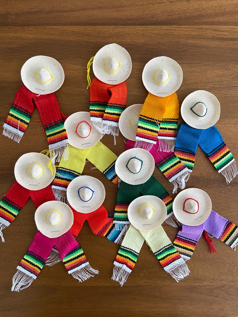 Mini sombrero mini serape mexican sombrero fiesta | Etsy