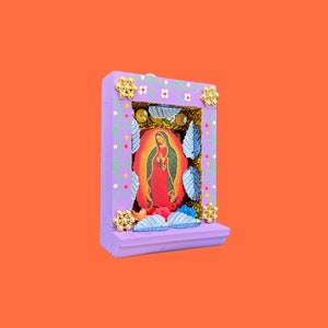 Virgen De Guadalupe Nicho, Mexican Shadow Box, Lady of Guadalupe ...
