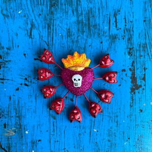 Mexican Devil Art Mexican Folk Art Mexican Sacred Wall Art - Etsy