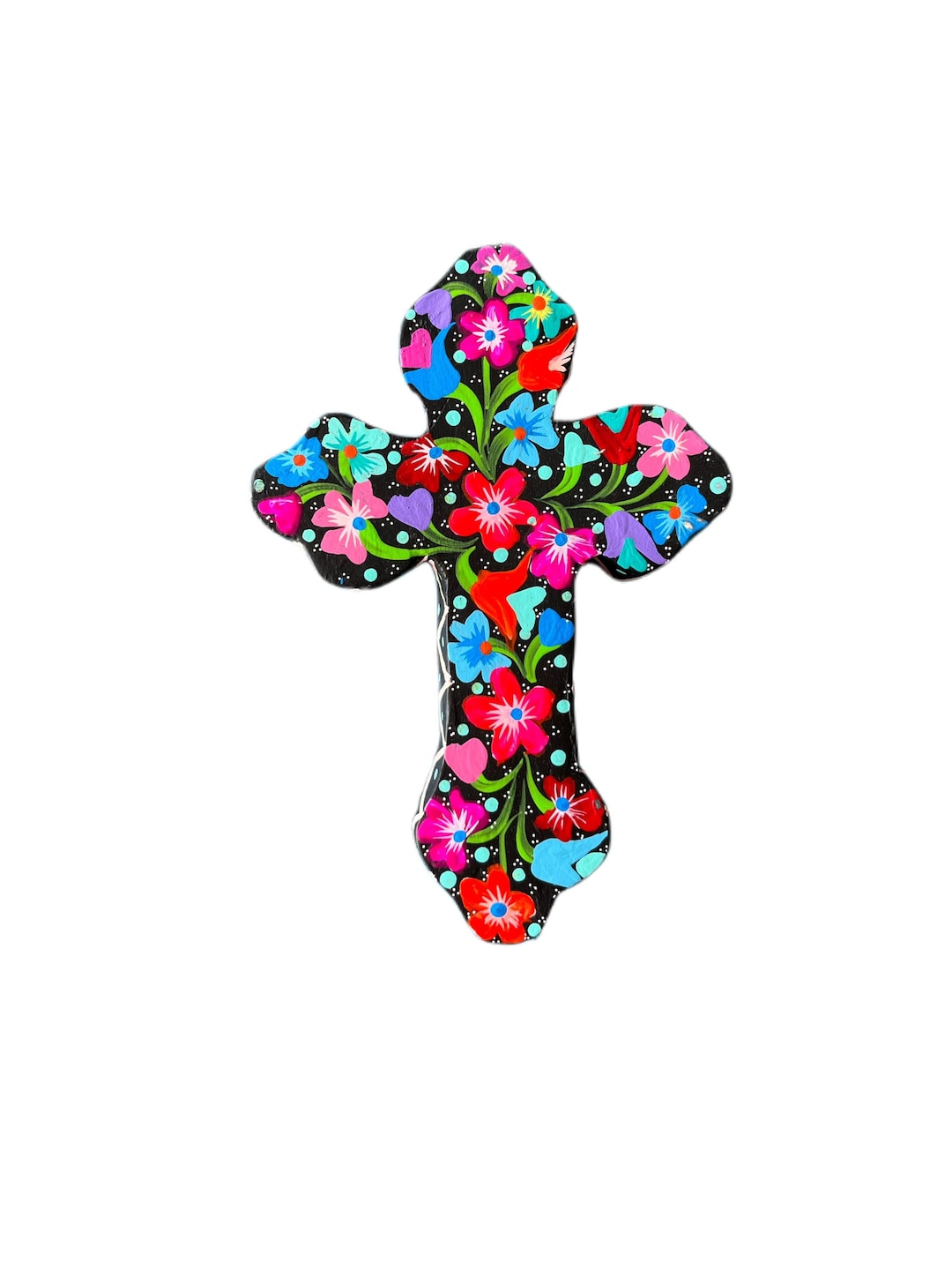 Mexican Wood Cross, Mexican Religious Art, Mexican Wall Decor, Mexican ...