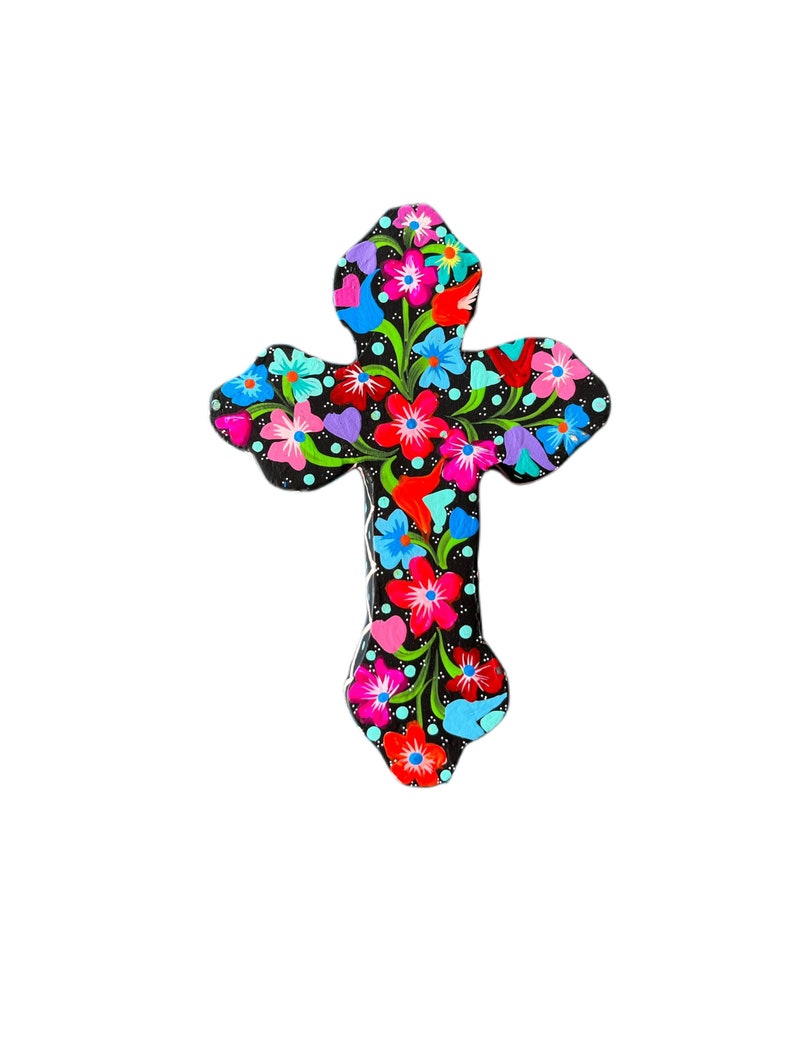 Mexican Wood Cross Mexican Religious Art Mexican Wall Decor - Etsy