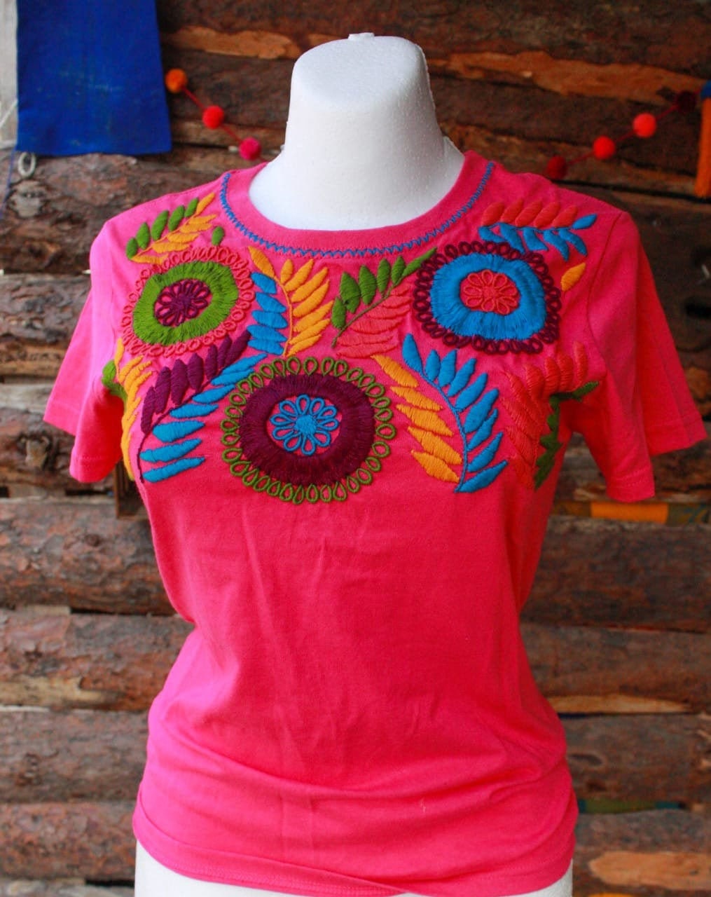 Mexican blouse Mexican embroidered shirt Mexican embroidered | Etsy