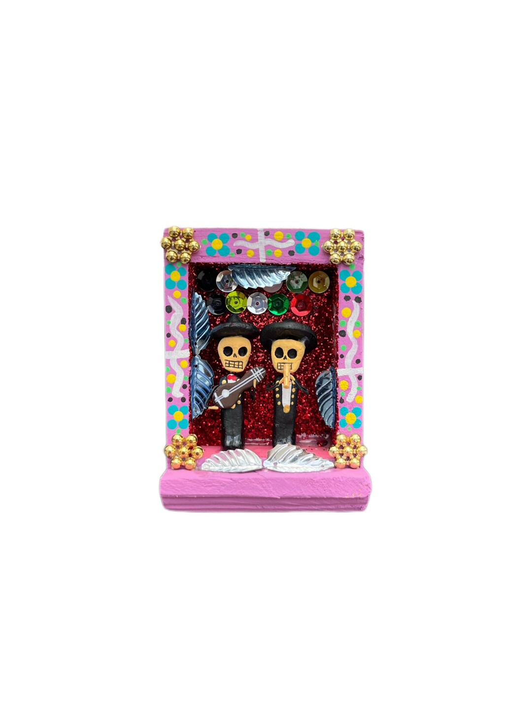 Mexican Wood Nicho, Mexican Shadow Box, Mexican Folk Art, Mexican Altar ...