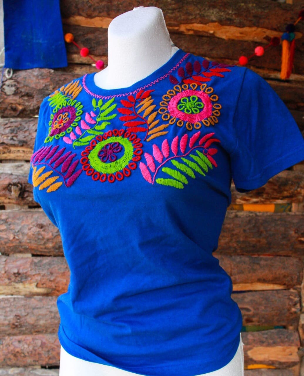 Mexican Blouse Mexican Embroidered Shirt Mexican Embroidered - Etsy