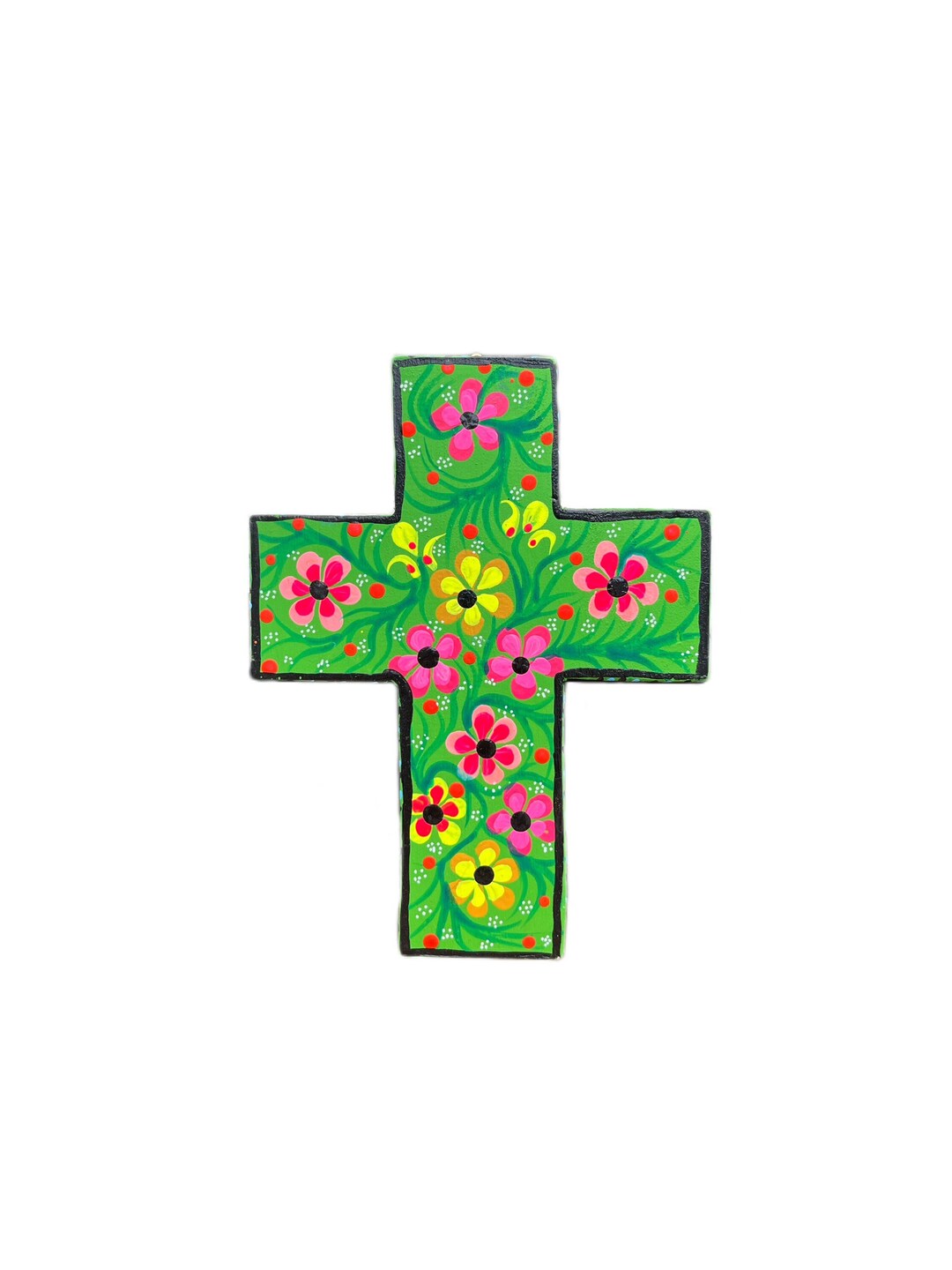 Mexican Wood Cross, Mexican Religious Art, Mexican Wall Decor, Mexican ...