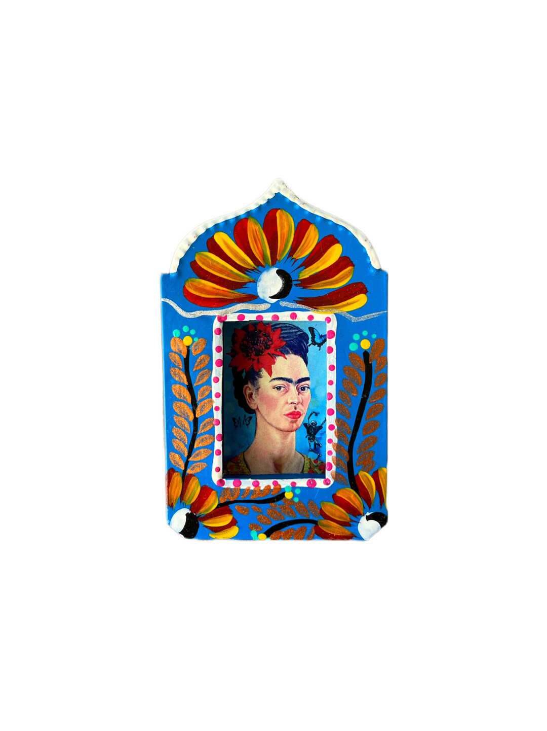 Frida Kahlo Mexican Nicho, Folk Art Retablo - Etsy
