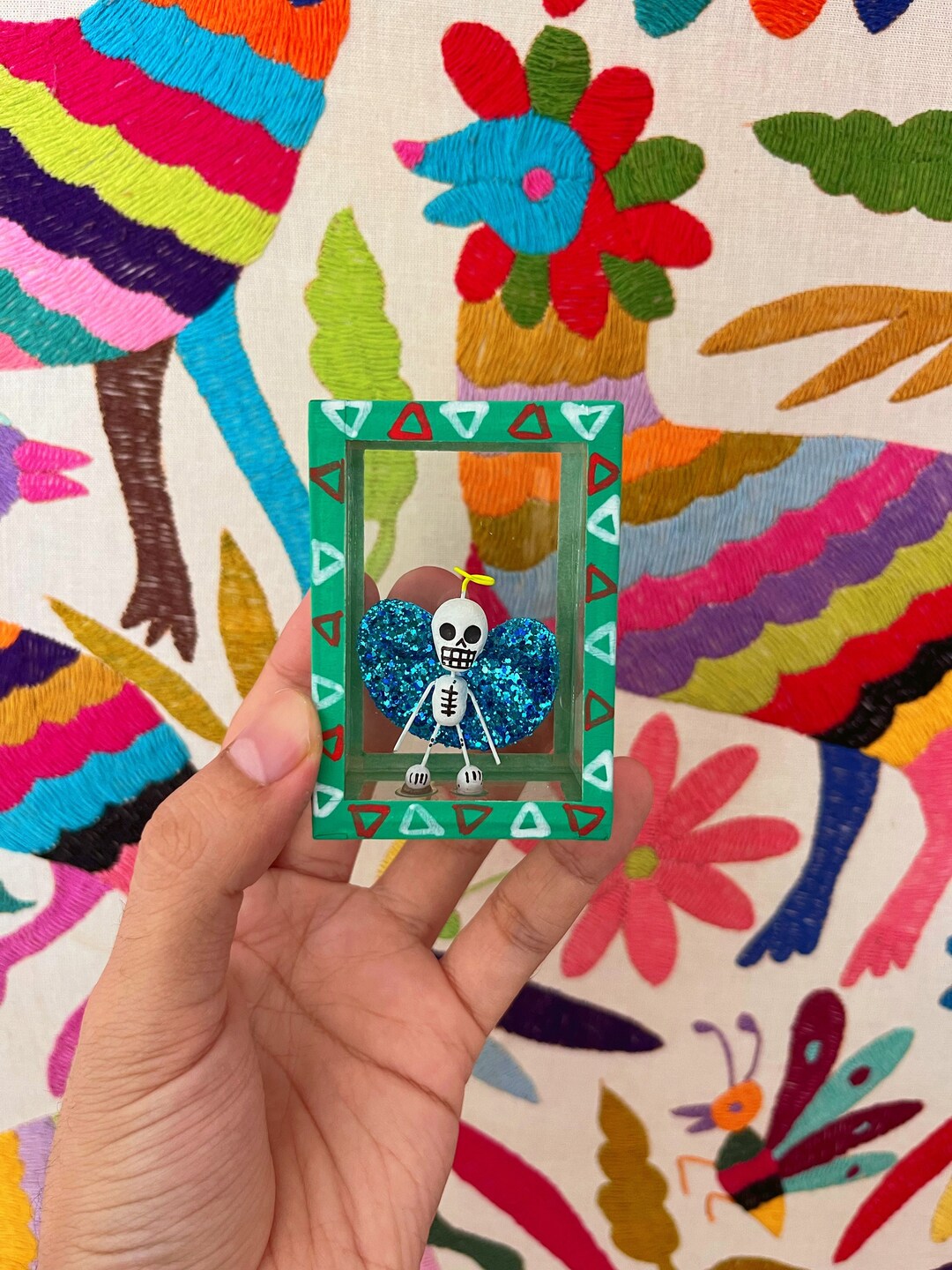 Mexican Shadow Box, Mexican Figurines, Mexican Folk Art, Day of the ...