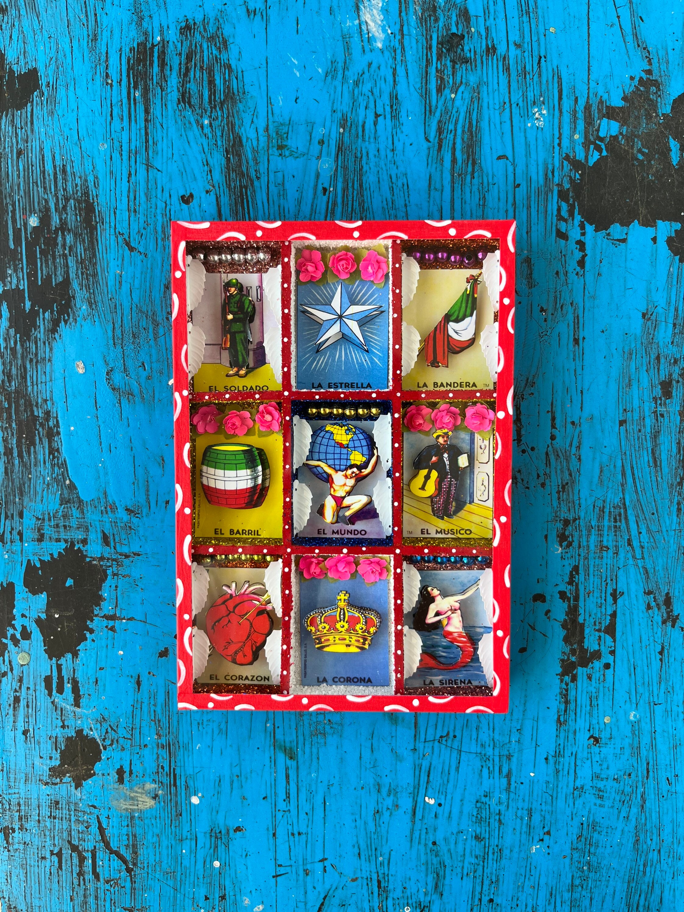 Loteria Nicho Mexican Shadow Box Loteria Art Mexican Folk | Etsy