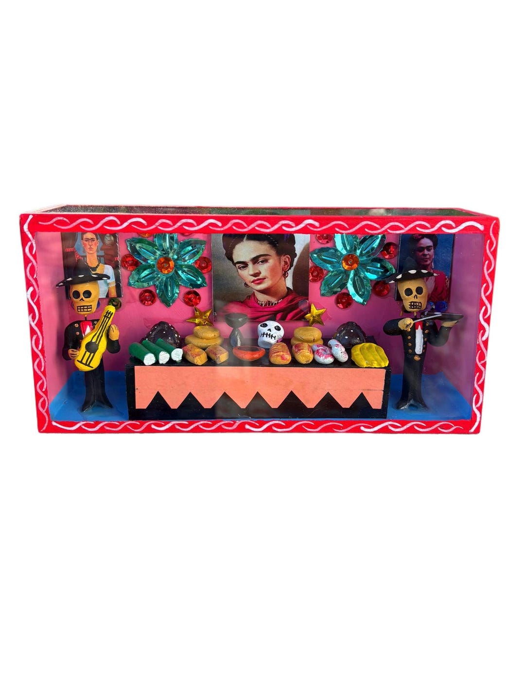 Mexican Shadow Box, Day of the Dead Folk Art Nicho - Etsy