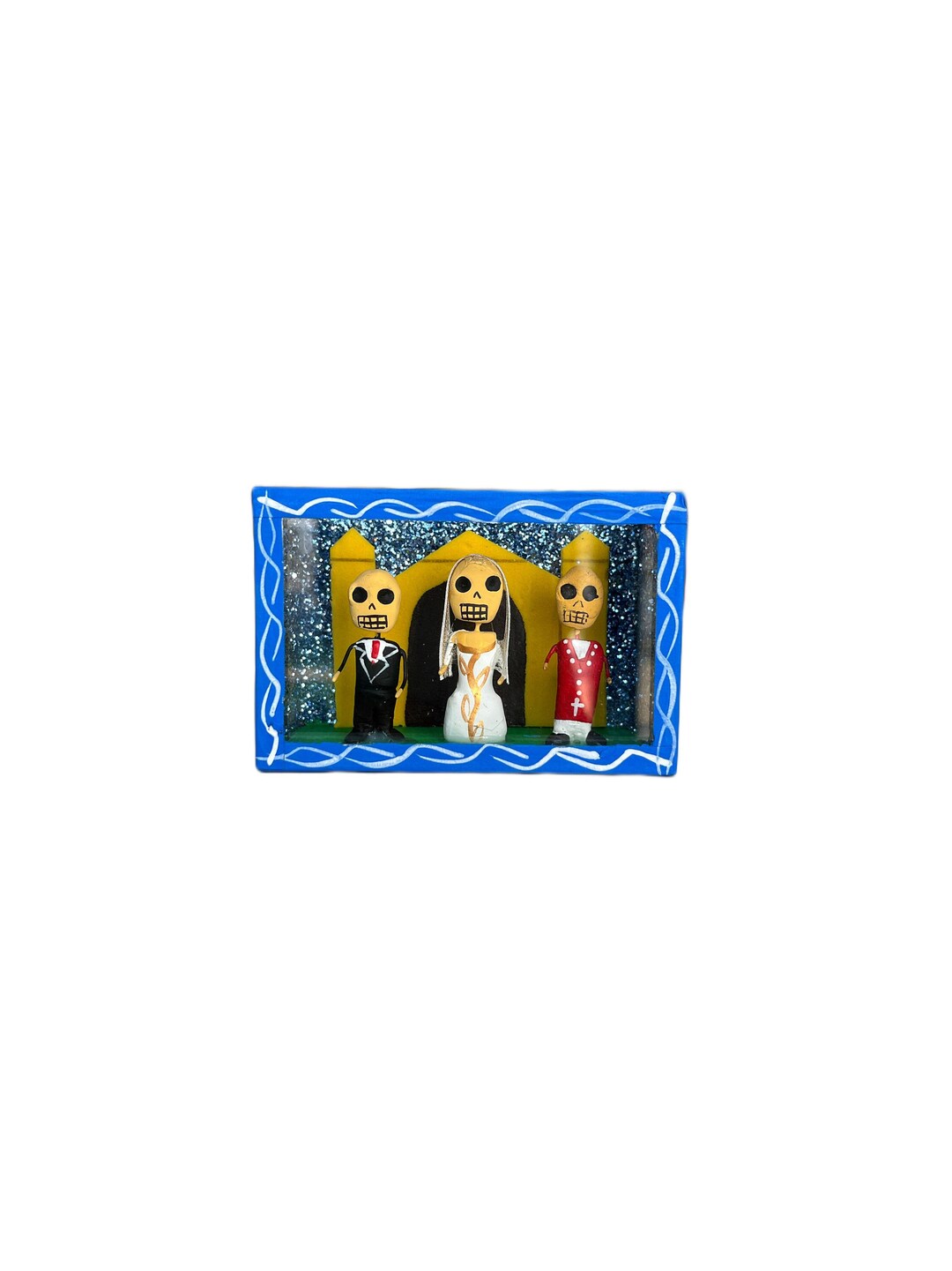Mexican Shadow Box, Day of the Dead Folk Art, Miniature Decor - Etsy