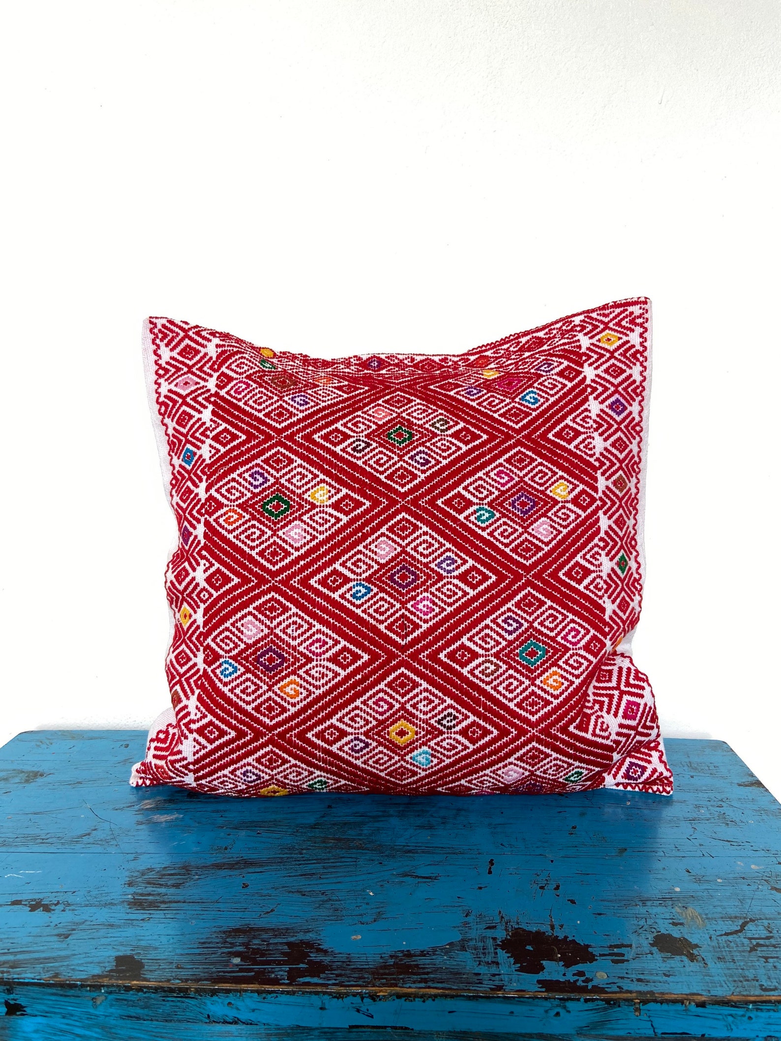 Mexican Pillow Mexican Embroidered Pillow Mexican Pillow - Etsy