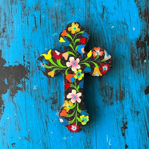 Mexican Wood Cross Mexican Religious Art Mexican Wall Decor - Etsy