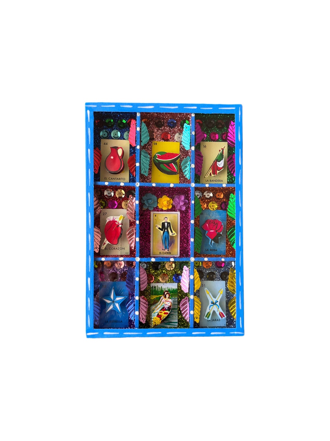 Loteria Shadow Box, Mexican Shadow Box, Mexican Folk Art - Etsy