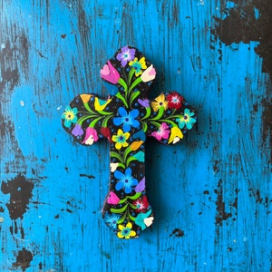 Mexican Wood Cross, Mexican Religious Art, Mexican Cross - Etsy