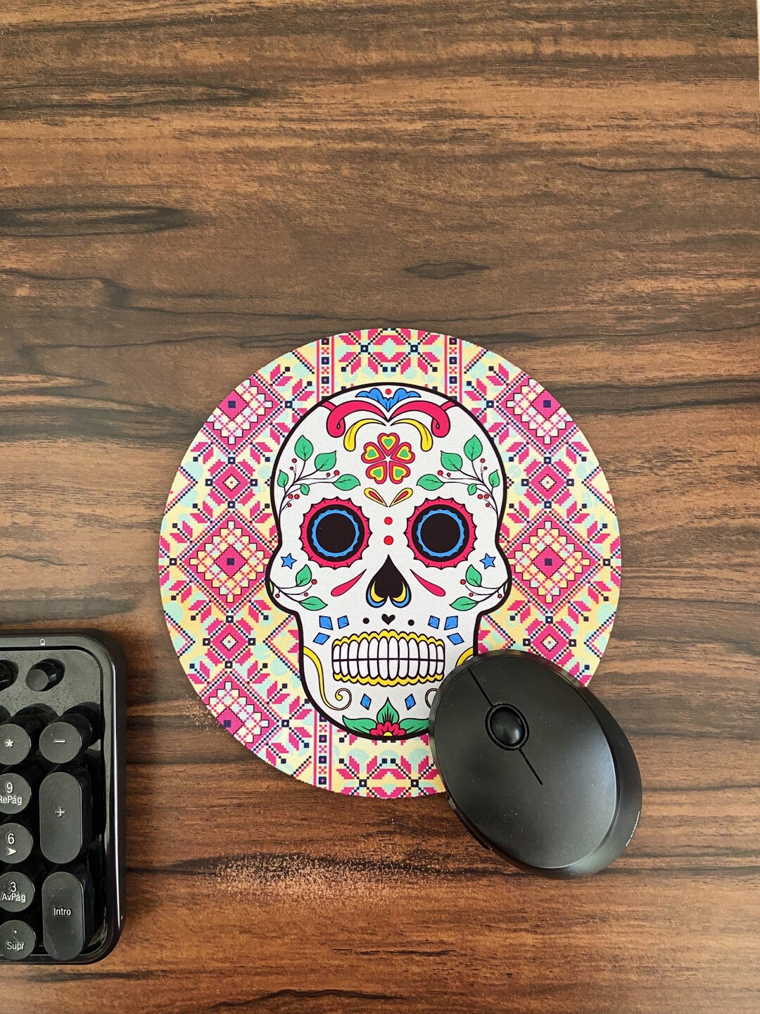 Day of the Dead Mouse Pad, Sugar Skull Desk Mat, Mexican Gift - Etsy