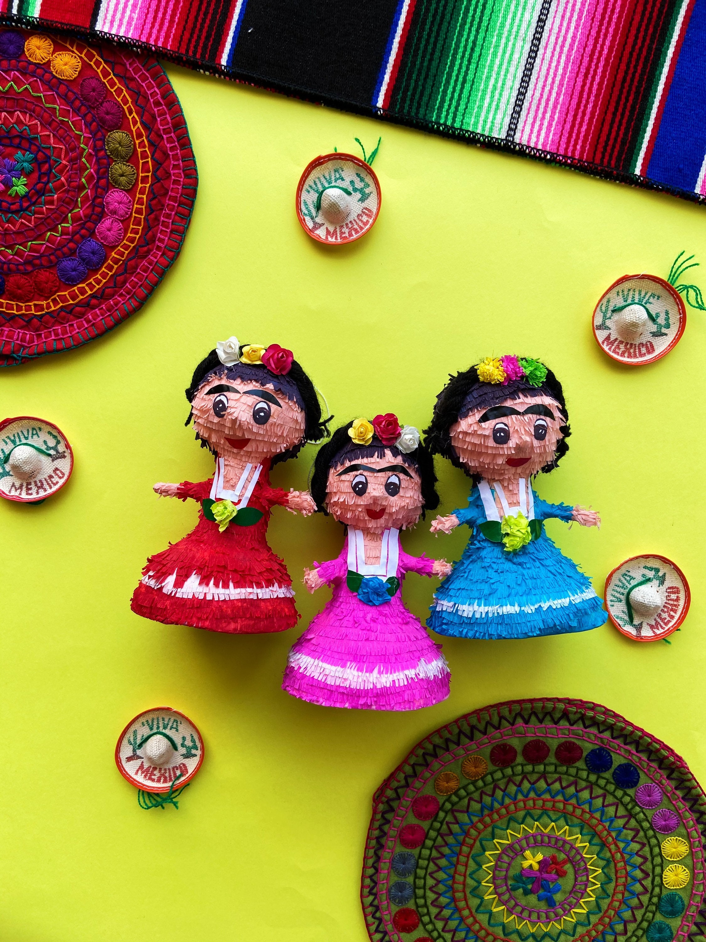 Mini Pinata Frida Mini Pinata Fiesta Decorations Mexican | Etsy