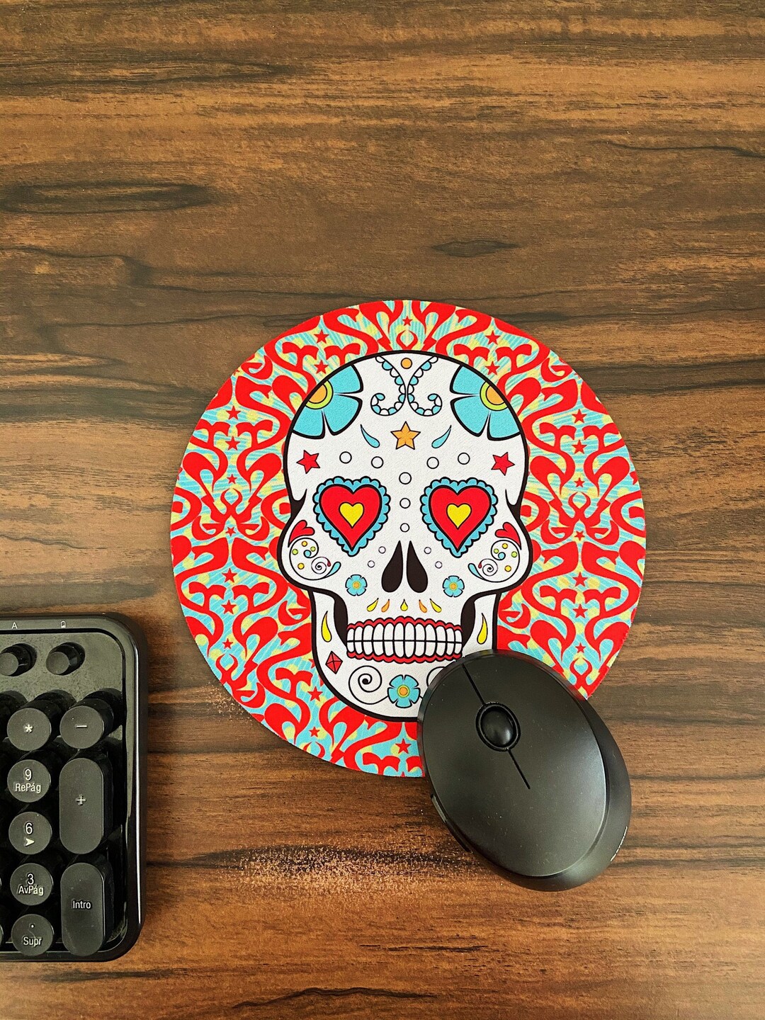 Day of the Dead Mouse Pad, Sugar Skull Mouse Pad, Mexican Gift Idea - Etsy
