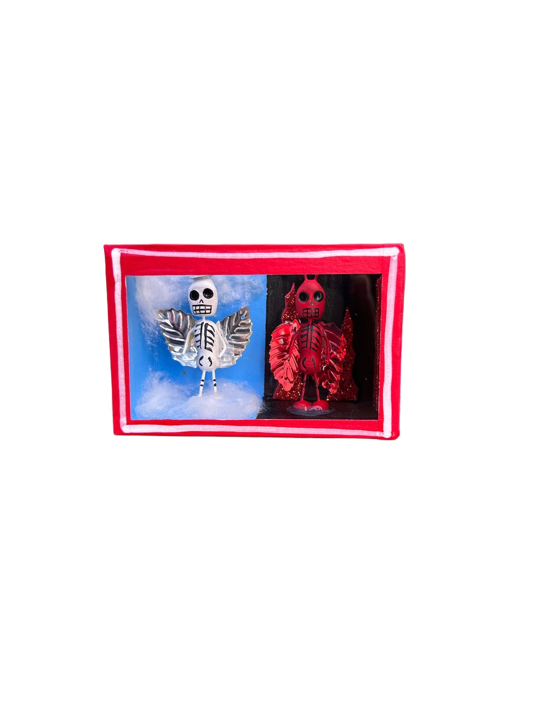 Mexican Shadow Box, Mexican Devil Art, Mexican Folk Art, Day of the ...