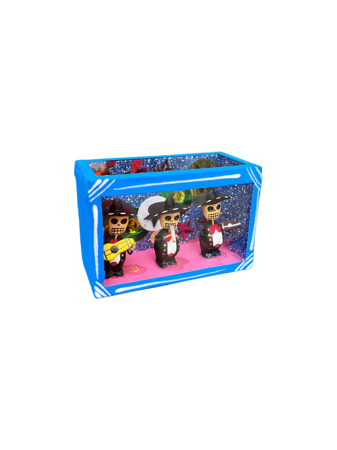 Mexican Shadow Box, Day of the Dead Art, Handmade Mariachi Folk Art - Etsy